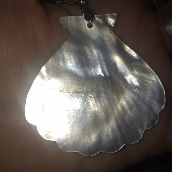 Jewelry | Abalone Clam Shell Rainbow Iridescent Carved Seashell Oyster ...